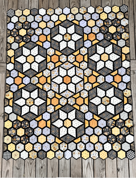 Sweet Honeycomb Quilt Pattern | Digital Pattern - The little Green Bean