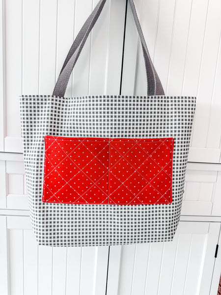 Lemon Star Quilted Tote Bag FPP Template & Instructions - The little ...