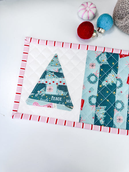 Tree FPP mug rug pattern - The little Green Bean