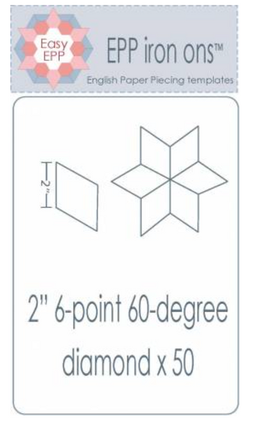EPP-Iron On's | 2" Diamond | 60 degree - The little Green Bean