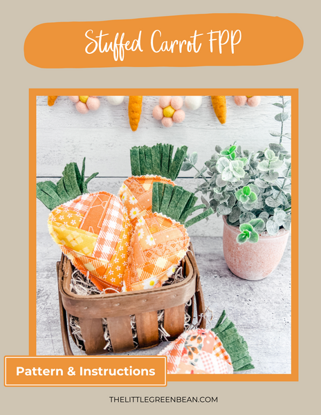 Stuffed Carrot | FPP Pattern & instructions - The little Green Bean