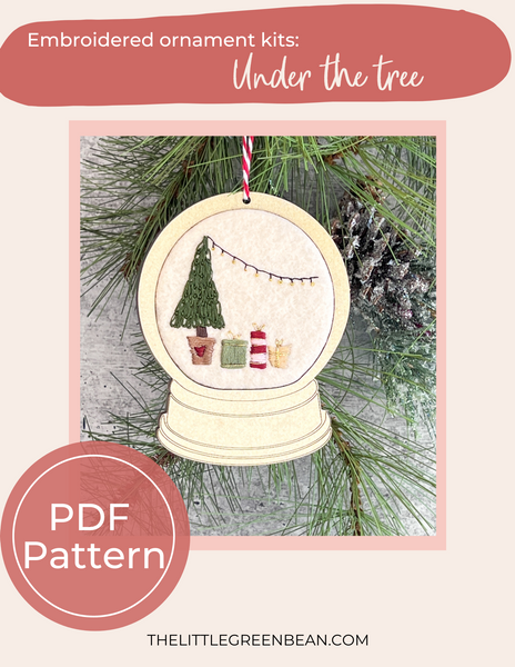 Christmas Ornament | Under the Tree | Embroidery Pattern - The little ...